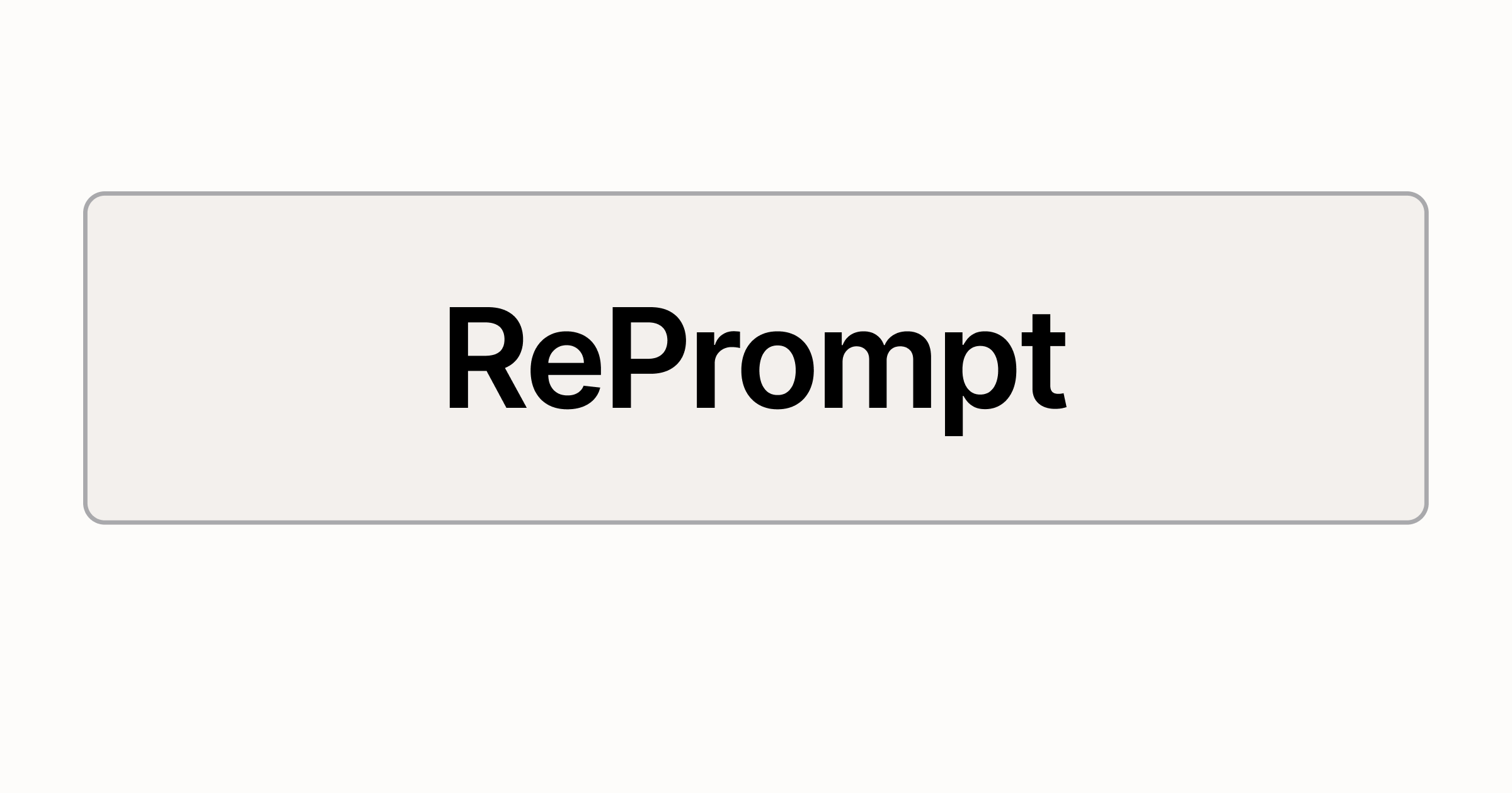 RePrompt - Create Prompts in Markdown, JSON, XML